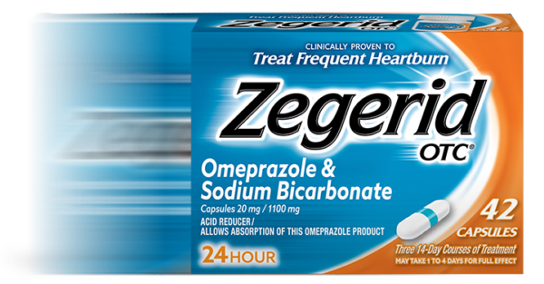 Zegerid OTC® - Zero Heartburn. Just 1 Pill Per Day*